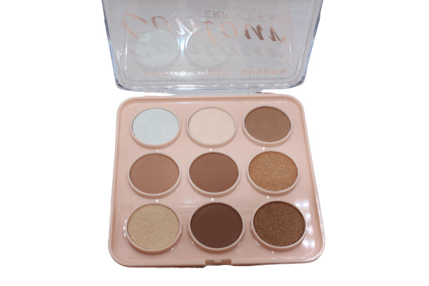 Trusa contur de fata, Gulflower, Contour Perfect Face, 01, 9 culori