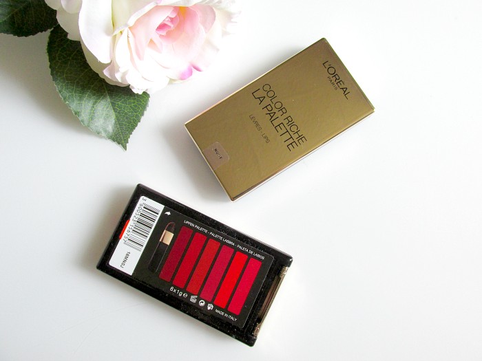 Paleta ruj de buze Loreal Color Riche, La Palette, Red, 6 culori