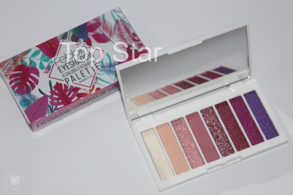 Trusa fard de ochi 8 culori Febble eyeshadow palette ombretto 02