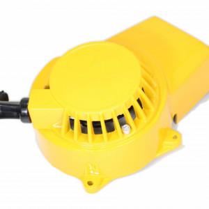 Demaror pocket bike aluminiu, galben