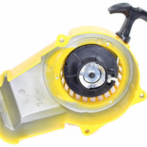 Demaror pocket bike aluminiu, galben