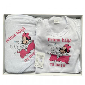 Set prima baita, Minnie in cadita, cyclam, 3 piese, en gros