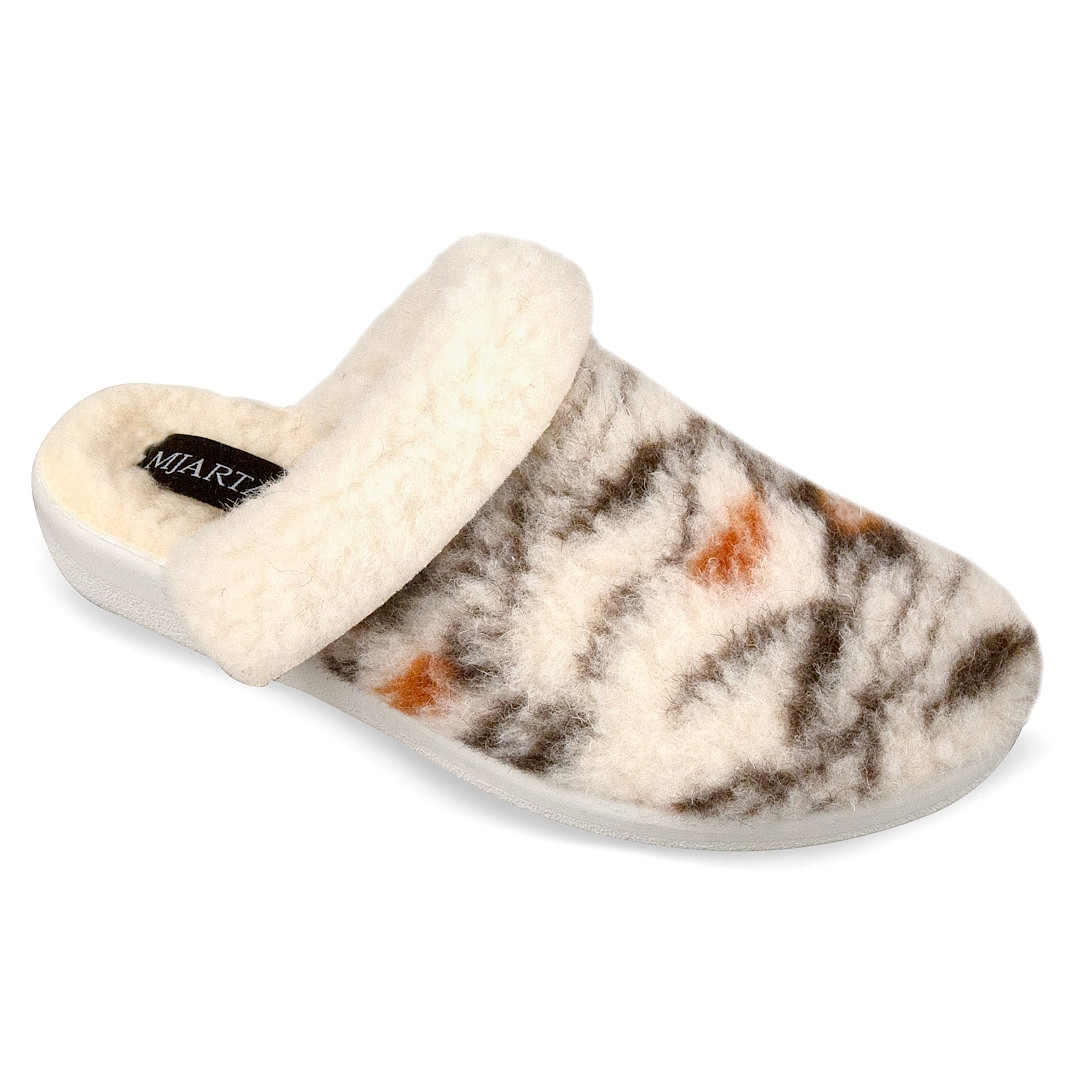 Saboti de casa, imblaniti, pentru femei, Mjartan 041-C90-B bej