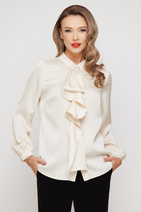 Bluză 'Verra' ecru cu jabou