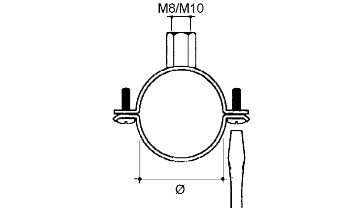 PB-7580 Clemă De Țeavă, Ø 75-80 Mm