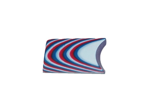 Material compozit pentru maner cutit G10 - 8 mm, Red/White/Blue 1/1/1