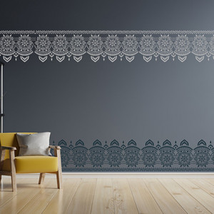 Taj Mahal Border Stencil 220321-7 - various sizes