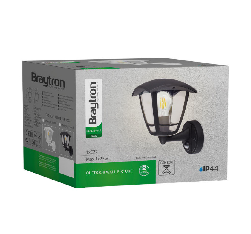 Fenjer zidna lampa BERLIN sa senzorom