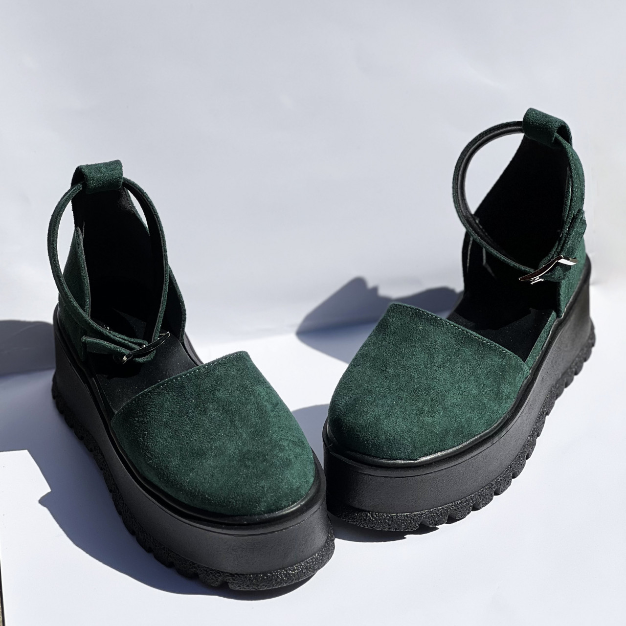 Sandale Tisa Verde Simplu