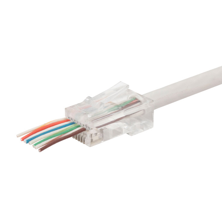 RJ45 konektor muški CAT6 prolazni