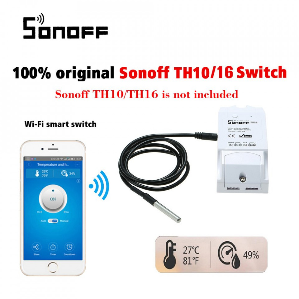 SONOFF DS18B20 senzor temperature