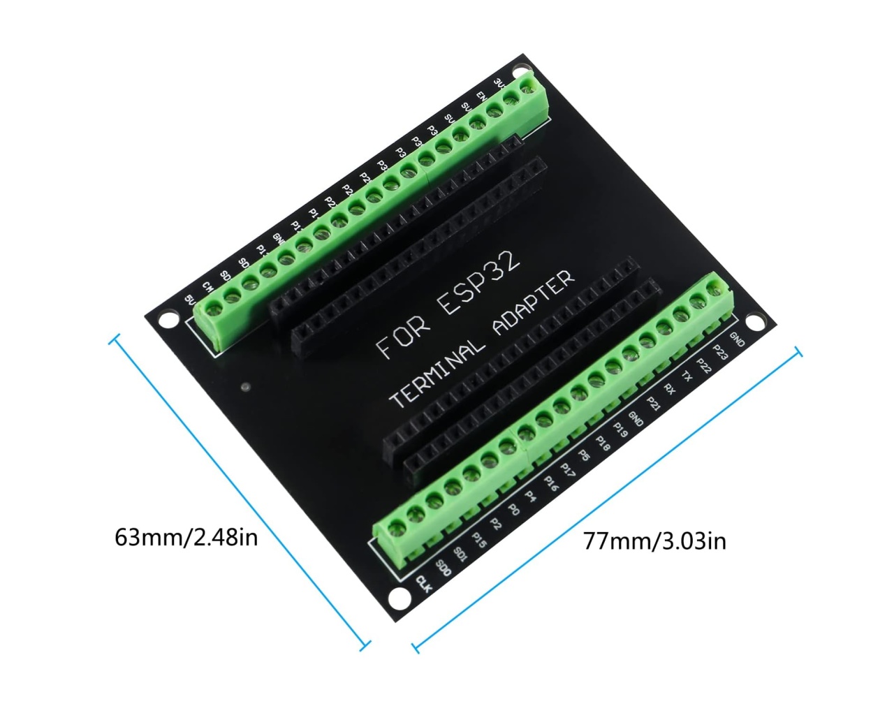 ESP32 terminal shield 38 pinova
