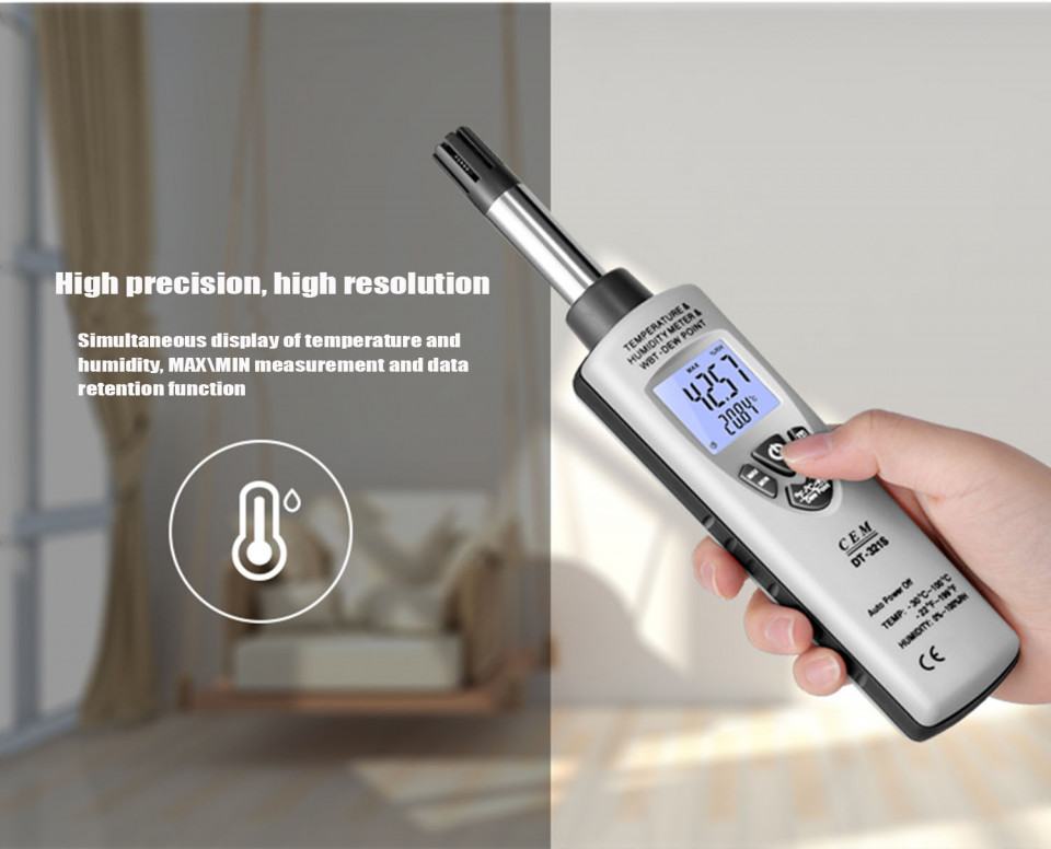 Digitalni termometar i vlagometar DT-321S