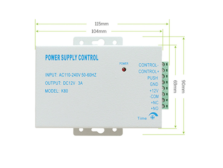 Napajanje za kontrolu pristupa 12VDC 3A