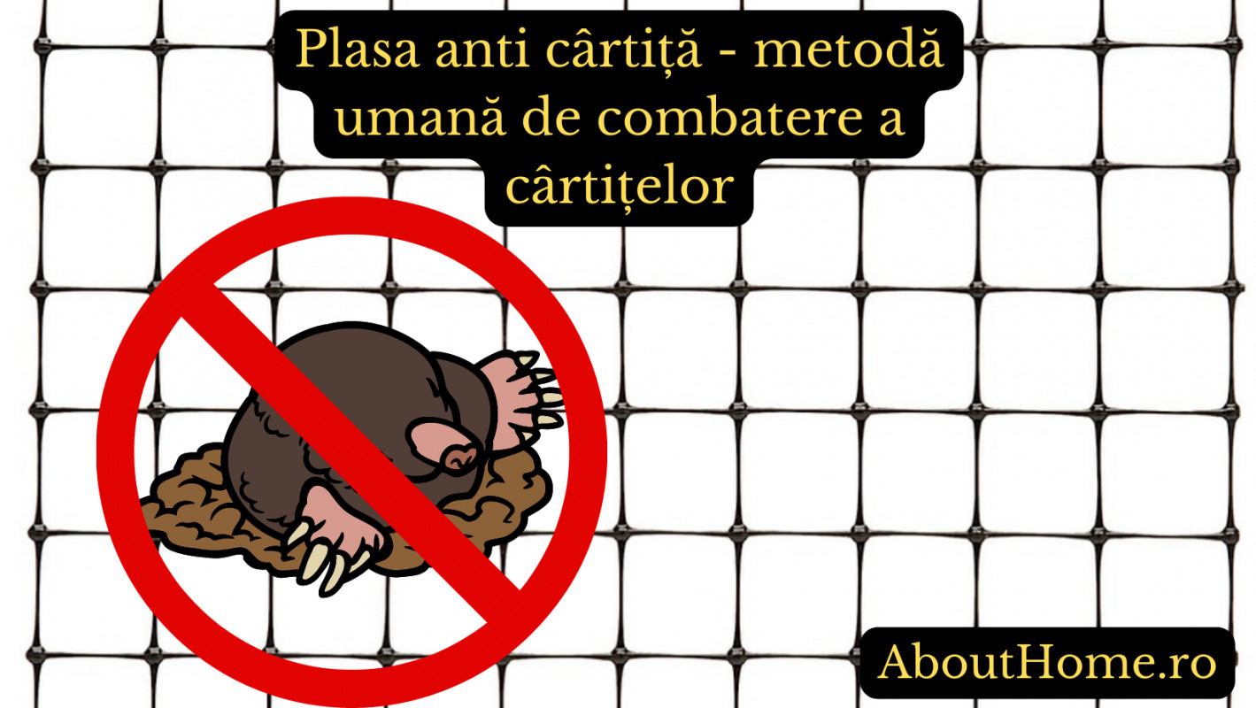 Plasa anti cârtiță- metodă umană de combatere a cârtițelor