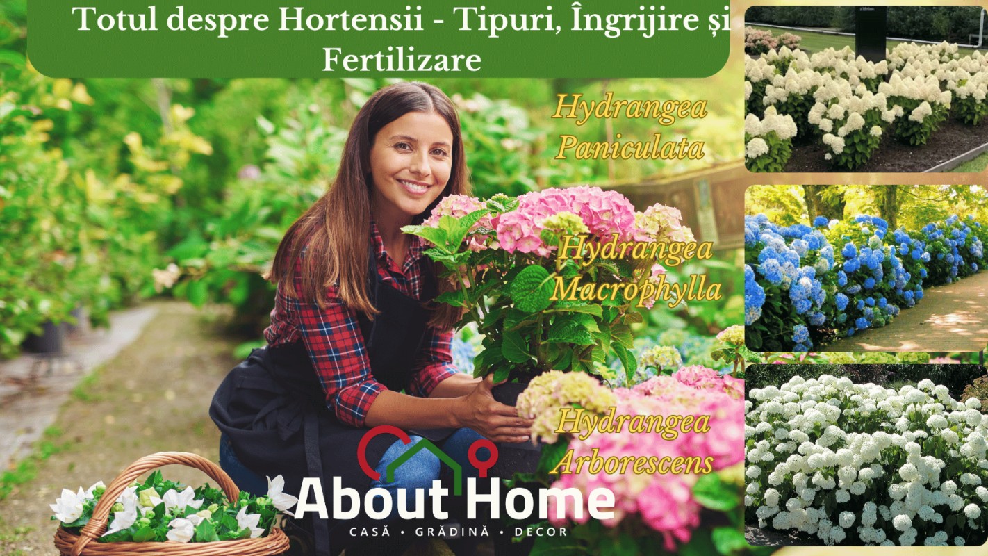 Totul despre Hortensii - Tipuri, Îngrijire și Fertilizare