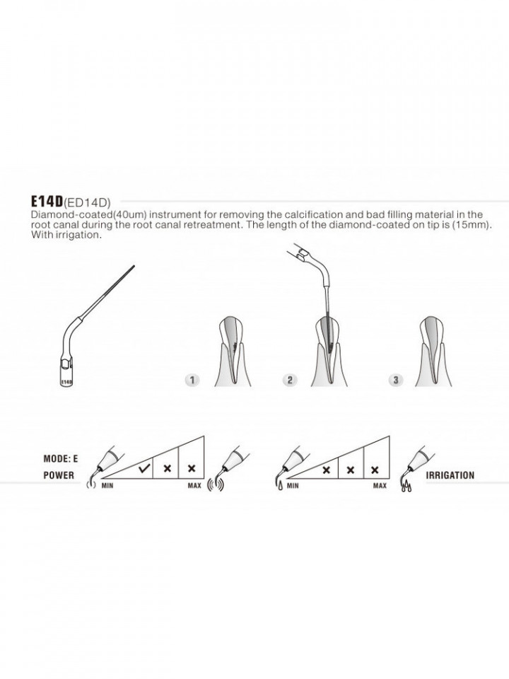 Ansa Endo E14D Diamantata EMS