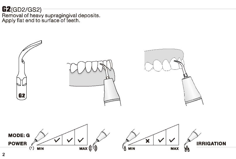 Ansa Detartraj GD2 DTE/SATELEC Woodpecker