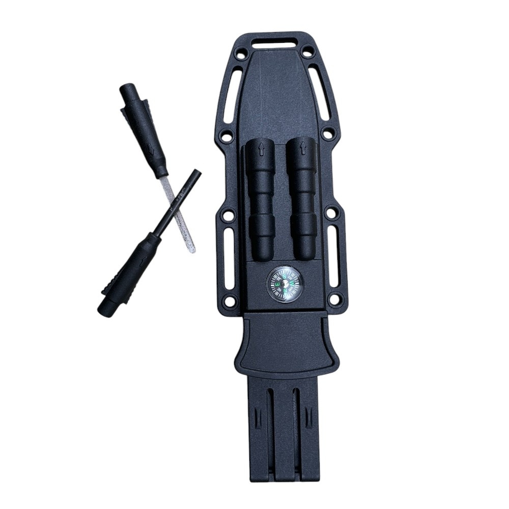 Cutit drumetie 405A, lama otel carbon, teaca cu fluier, busola si ...