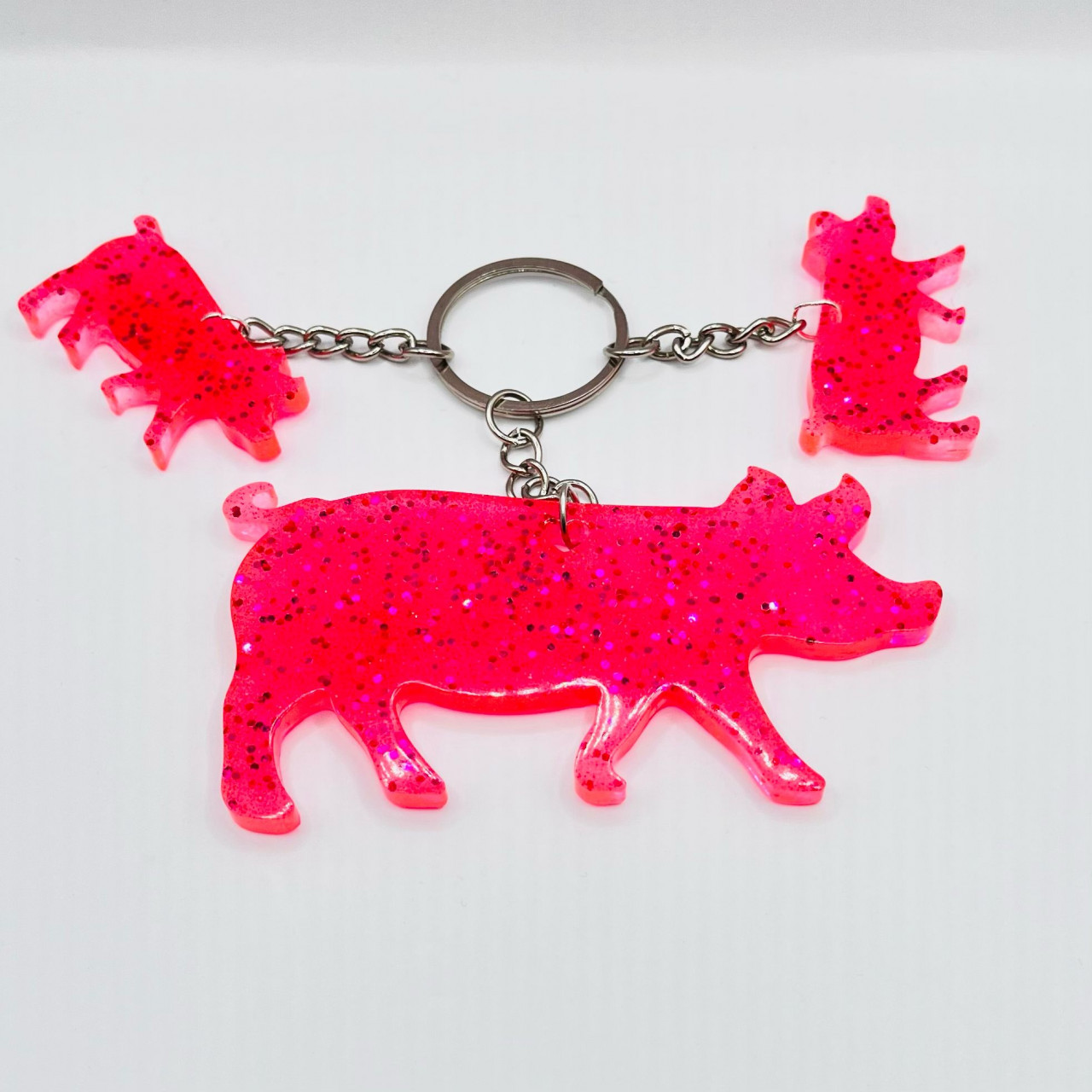 Set de brelocuri Familia de purcei