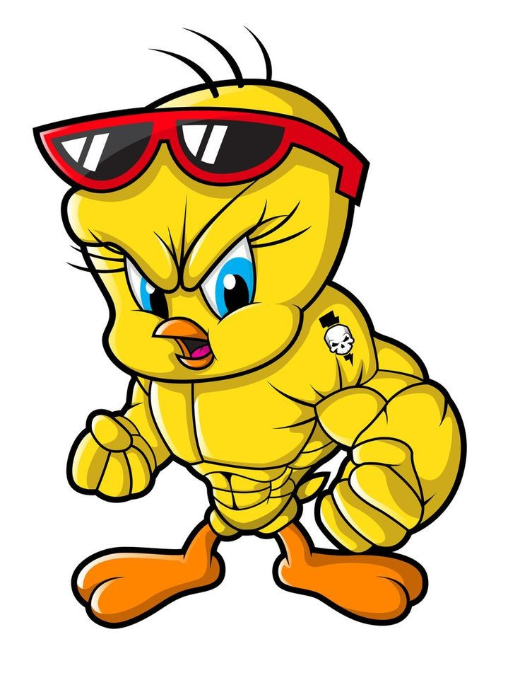 Sticker Auto Angry Tweety