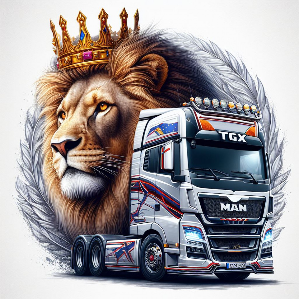 Sticker Auto MAN TGX M1