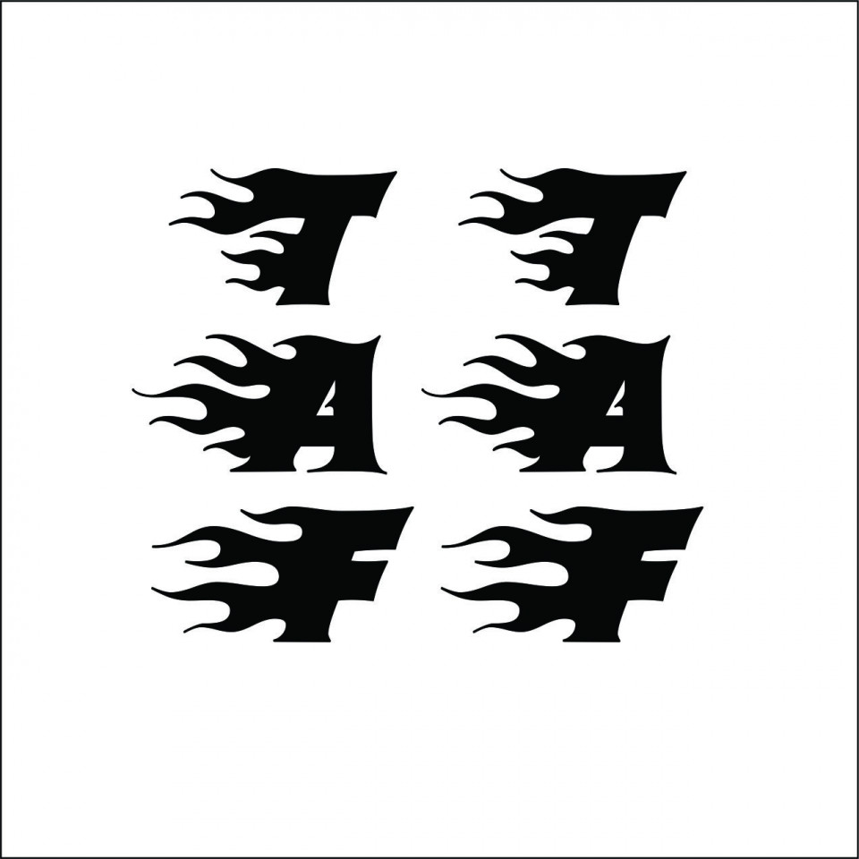 Stickere TAF flacari (set 2 buc)