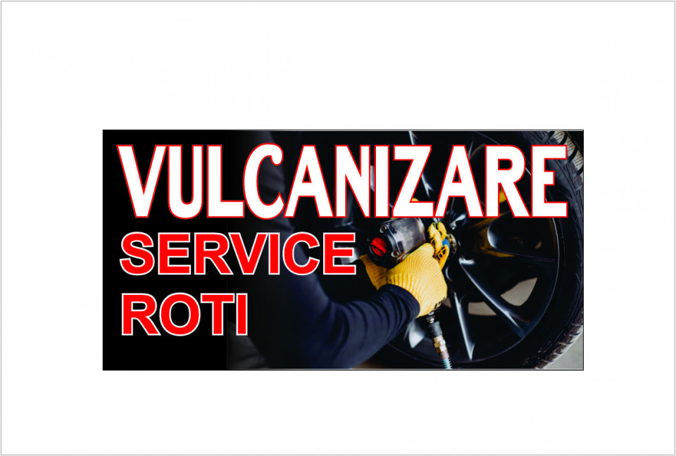 Banner Vulcanizare Service Roti