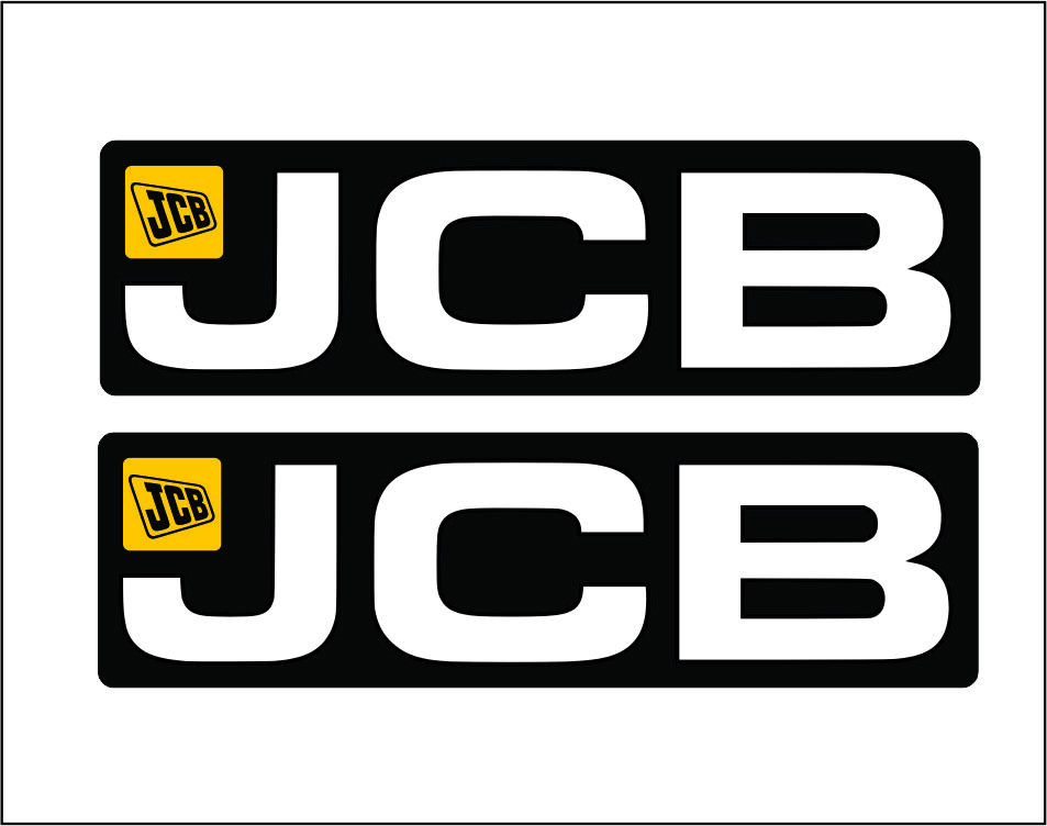 Set 2 buc Autocolante Stickere JCB