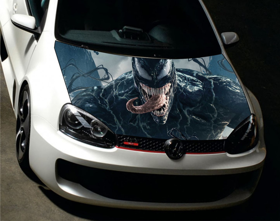 Sticker Autocolant Imprimat Capota Venom