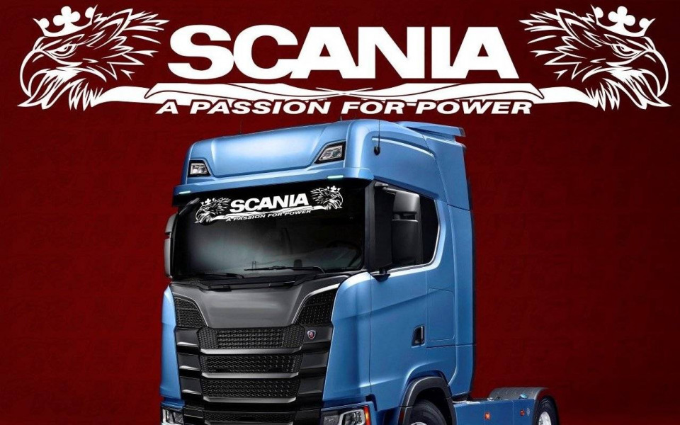 Sticker Scania 150 cm Passion for Power