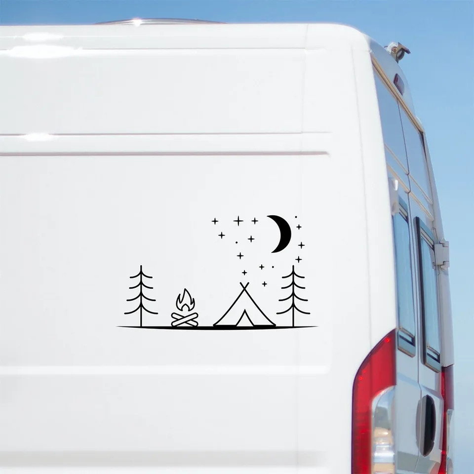 Sticker Auto Camping Live