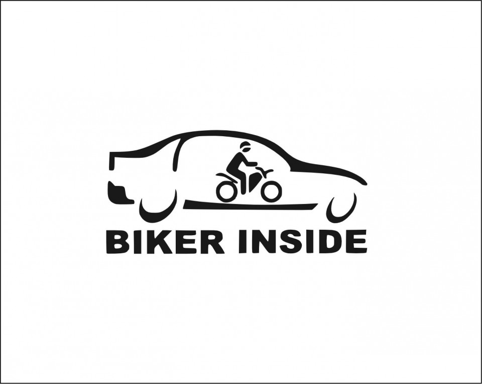 Sticker Auto Biker inside