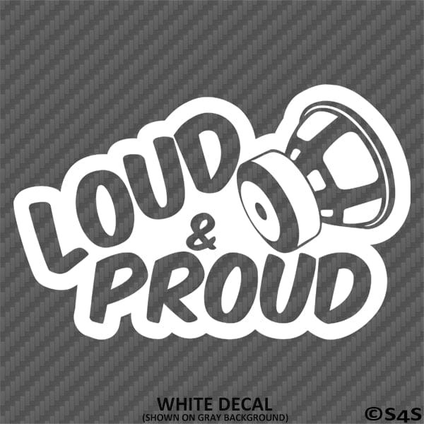 Sticker Auto Loud and Proud