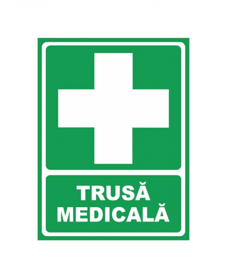Indicator autocolant Trusa medicala