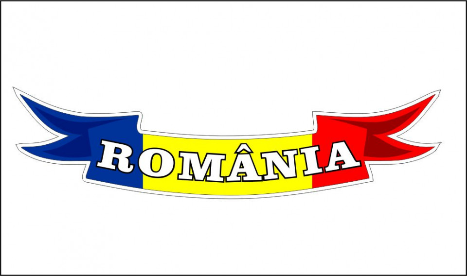 Sticker Auto color Romania Banner