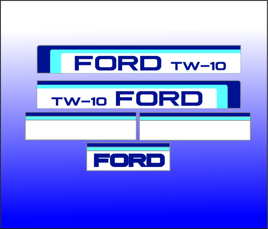 Set Stickere Autocolante Ford Tw 10