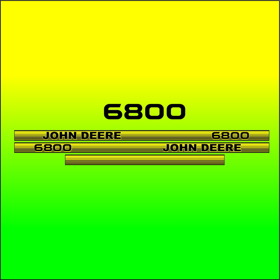 Set Stickere Autocolante John Deere 6800