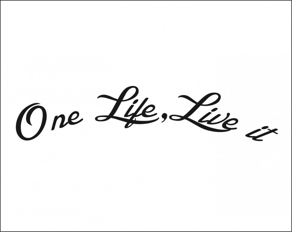 Sticker Auto One Life Live It