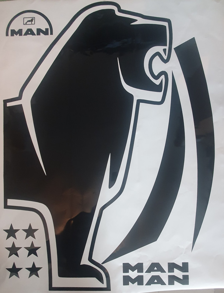 Set stickere MAN TGX TGA Gigant M1