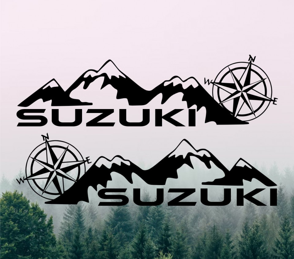 Stickere Auto Off Road Suzuki (set 2 buc)