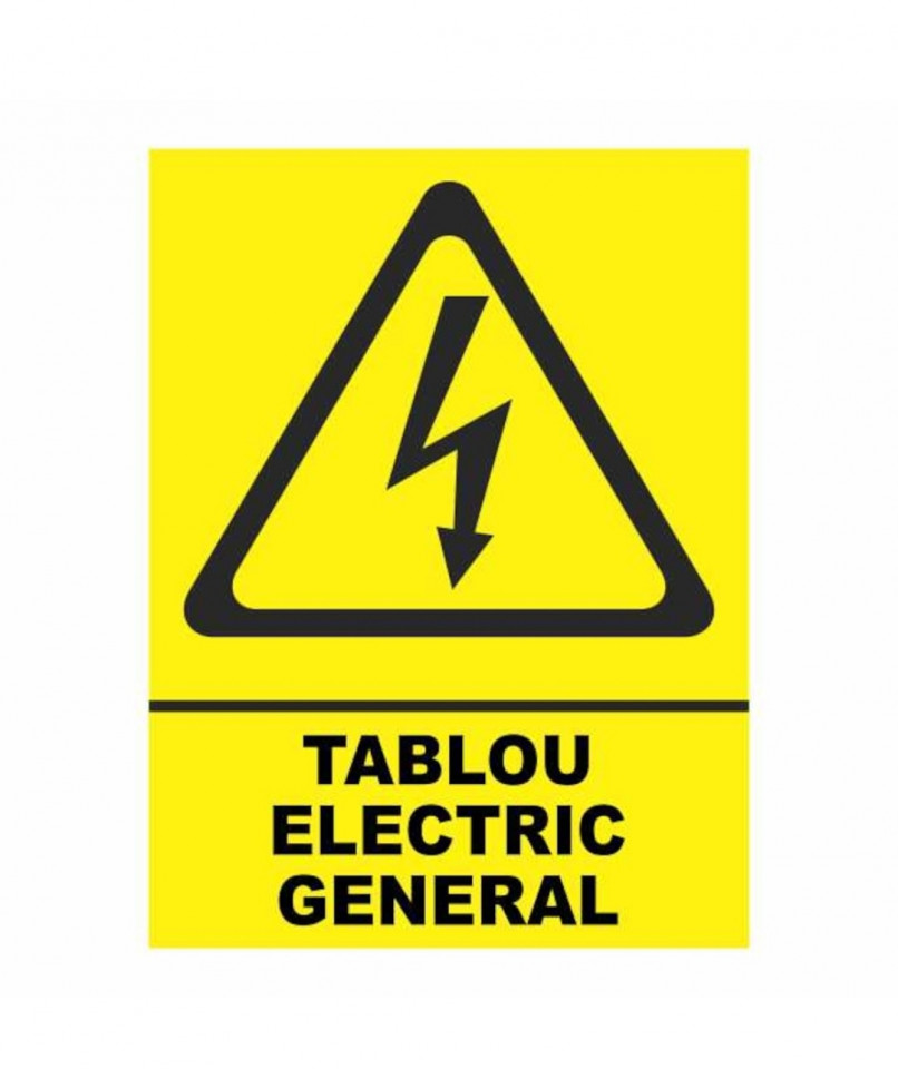Indicator autocolant Atentie Tablou Electric