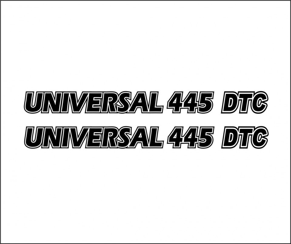 Set 2 buc Stickere capota Universal 445 DTC