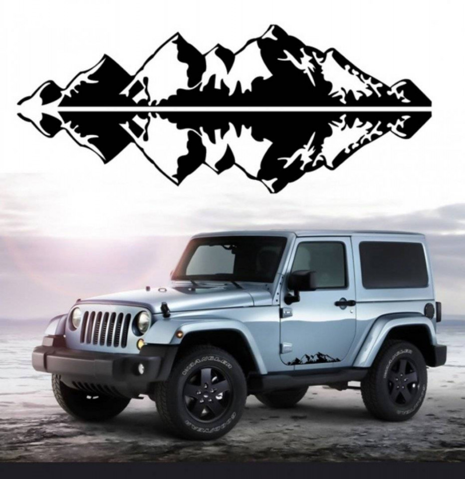 Set 2 buc Stickere Off Road Munti