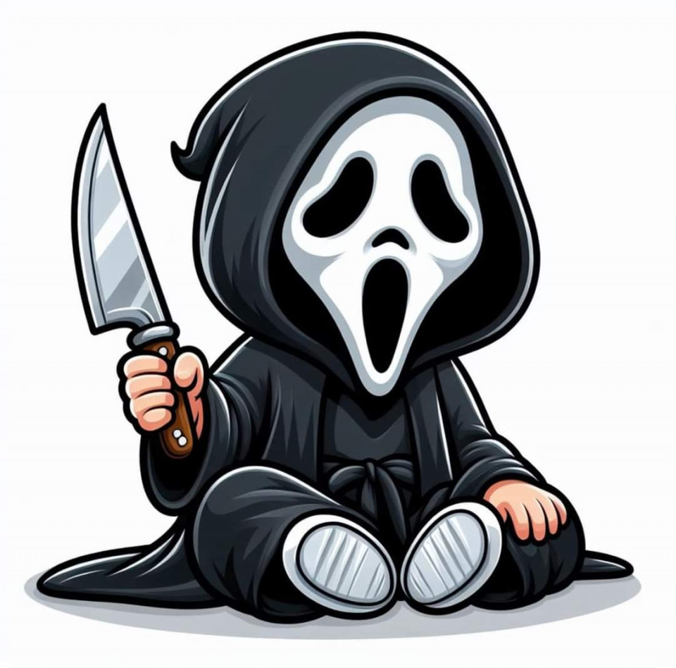 Sticker Auto color Little Scary Movie Dead