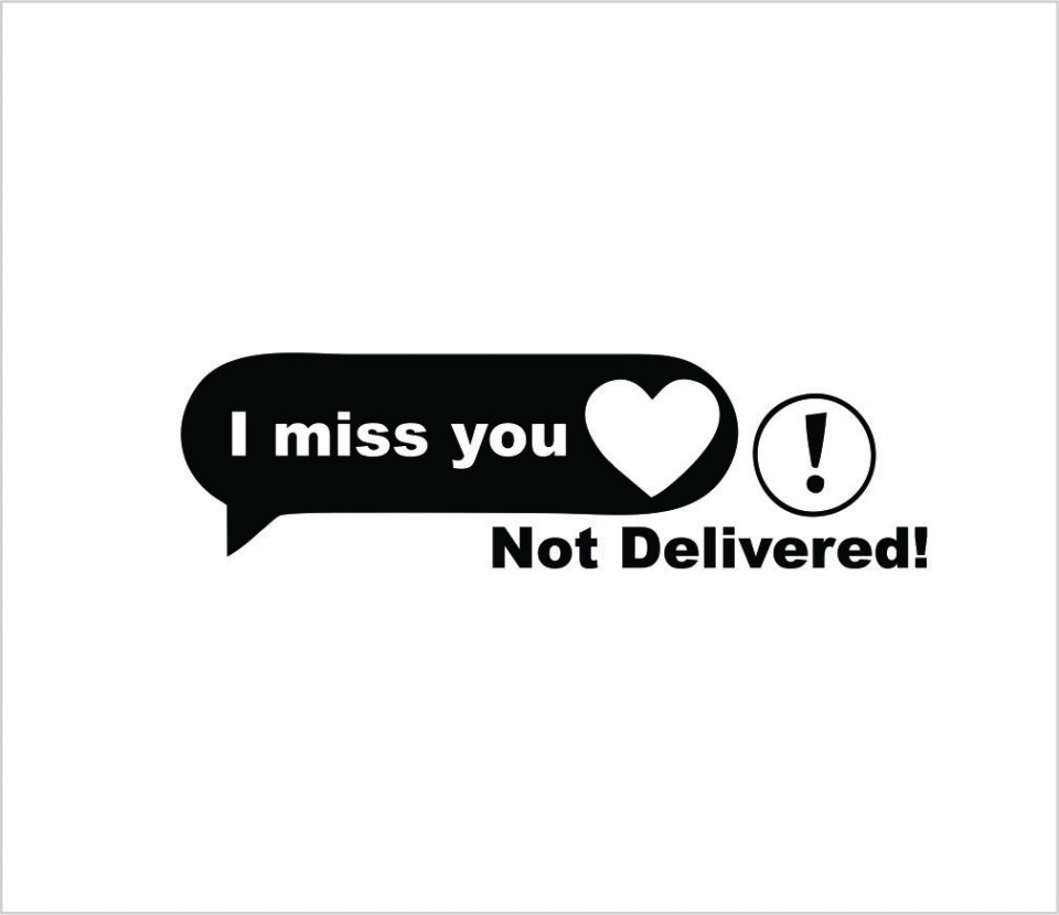 Sticker Auto I miss you