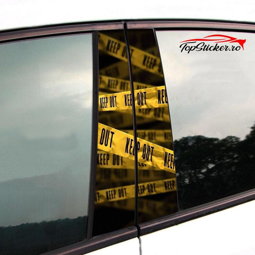 Sticker Stalpi Usi Keep Out