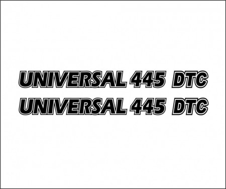 Set 2 buc Stickere capota Universal 445 DTC