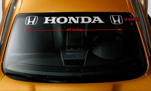 Sticker parbriz Honda