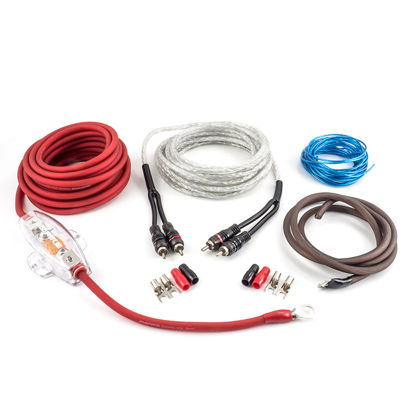 Kit cabluri de 10mm² pentru instalare amplificator auto EPK10 Kit ...